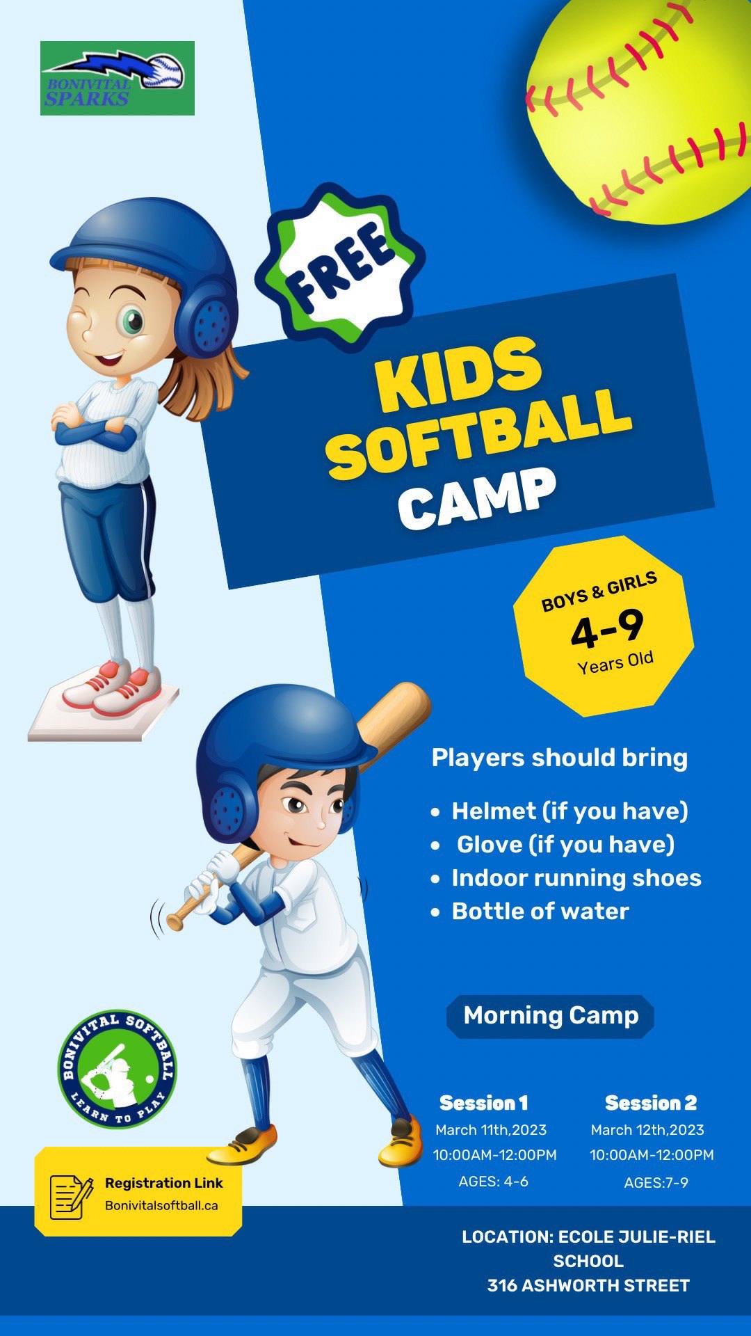 Bonivital Softball Association : Website by RAMP InterActive